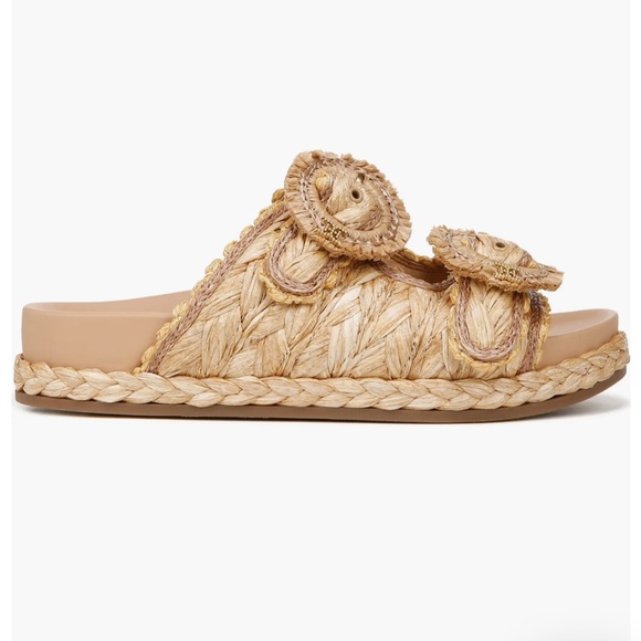 Sam Edelman | Shoes | Sam Edelman Natural Woven Espadrille Slides ...